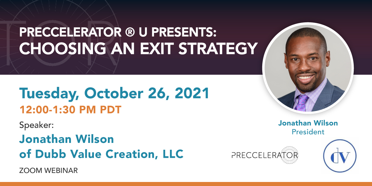 Preccelerator® Program Virtual Demo Day - Preccelerator™ Program